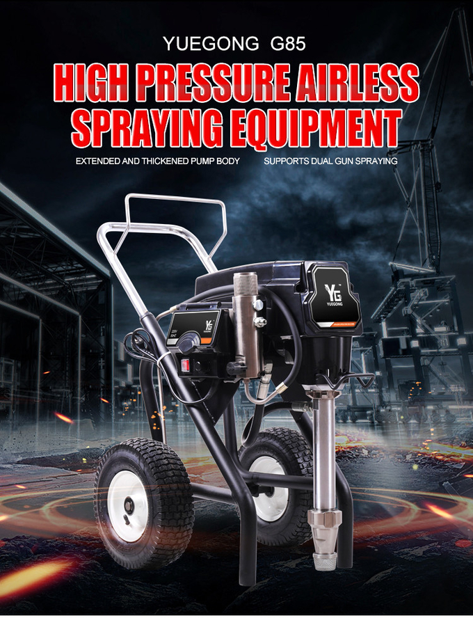 Industrial High Pressure Stucco Airless Paint Spray Machine With Rotary ...