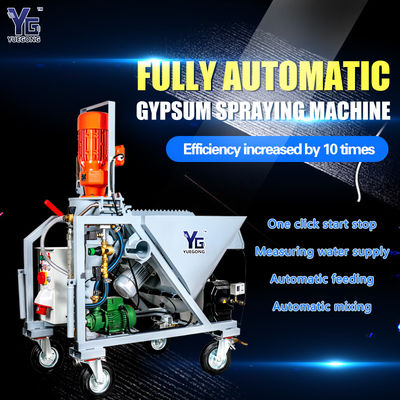 220V Gypsum Plaster Spray Machine Automatic Mortar Plastering Machine 35L/Min Flow